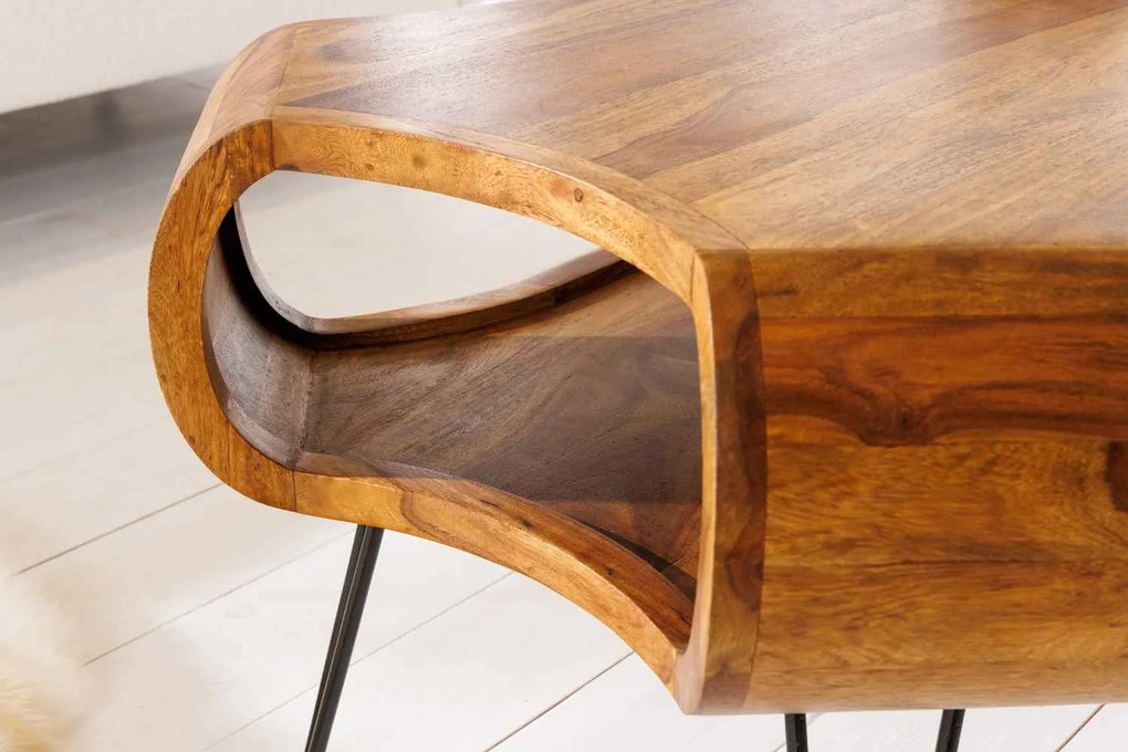 Designový konferenční stolek Lorelei 100 cm Sheesham - skladem