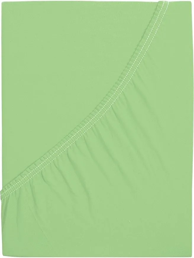 B.E.S. - Petrovice, s.r.o. Prostěradlo JERSEY dětské - Světlá zelená 60 x 120