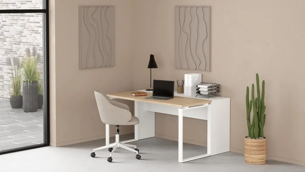 Přístavný stůl Sigal 150 x 40 cm, bílá