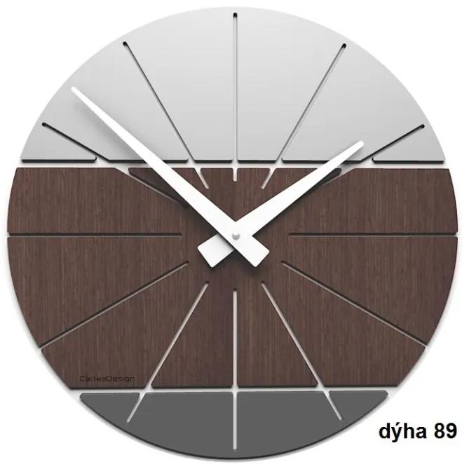 Designové hodiny 10-029 natur CalleaDesign Benja 35cm (více variant dýhy) Dýha zebrano - 87
