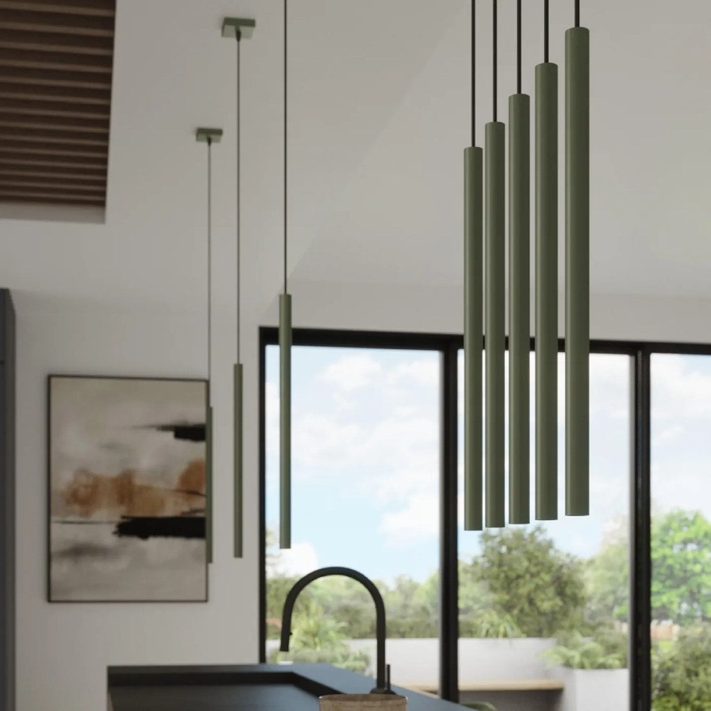 Sollux Lighting Nástěnné svítidlo PASTELO 2 olivově zelené