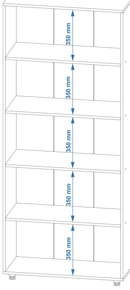 Regál CT-80 policový