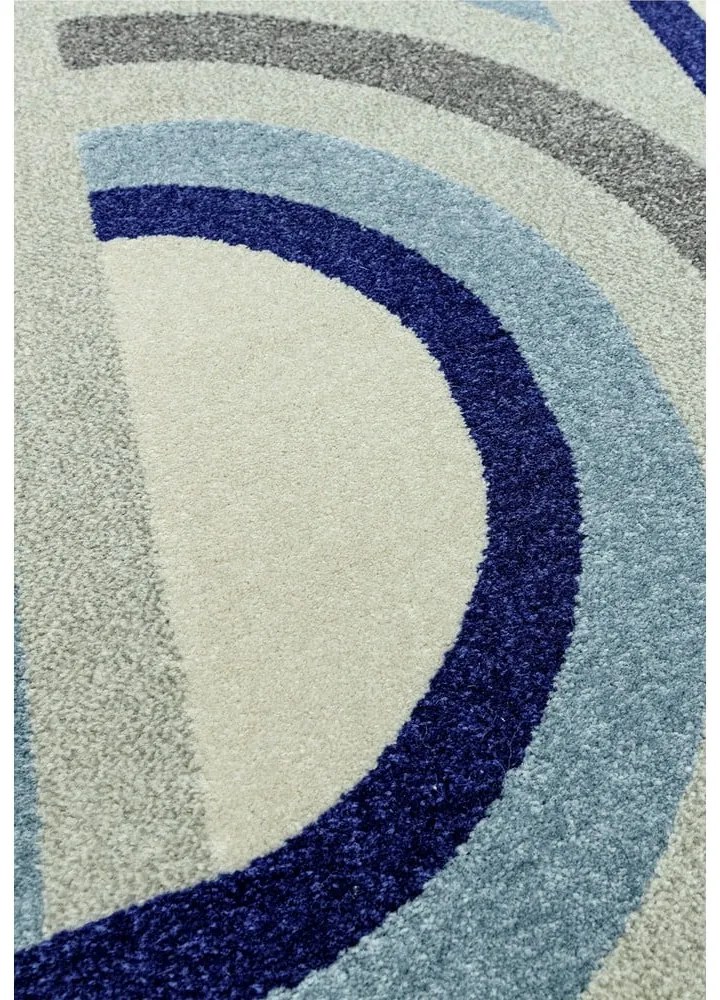 Šedo-modrý koberec 200x290 cm Nova Retro Blue – Asiatic Carpets