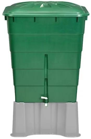 Plastová nádrž na dešťovou vodu RHIN 300 l zelená