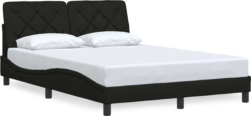 Rám postele bez matrace černý 120 x 200 cm textil 3310589