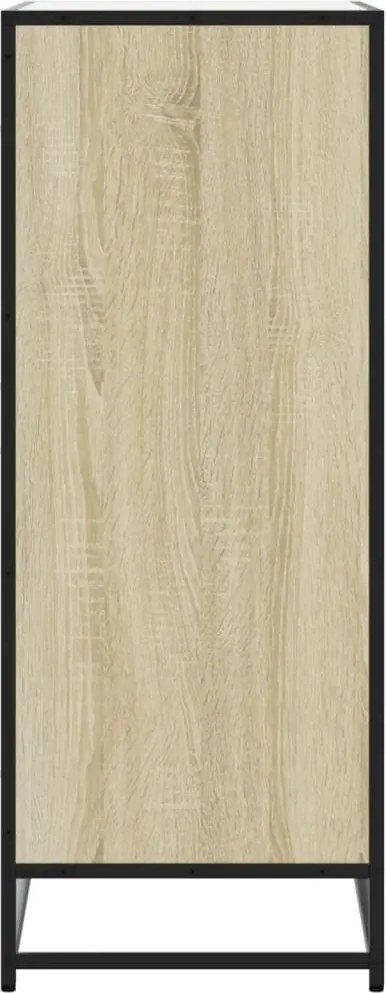 Botník dub sonoma 75 x 38 x 97,5 cm kompozitní dřevo a kov 3300871