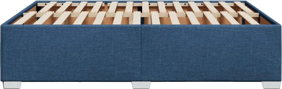 Rám postele bez matrace modrý 160 x 200 cm textil 3284491