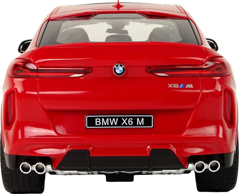 Rastar Dálkově ovládané auto RC BMW X6 Rastar, červené, měřítko 1:14