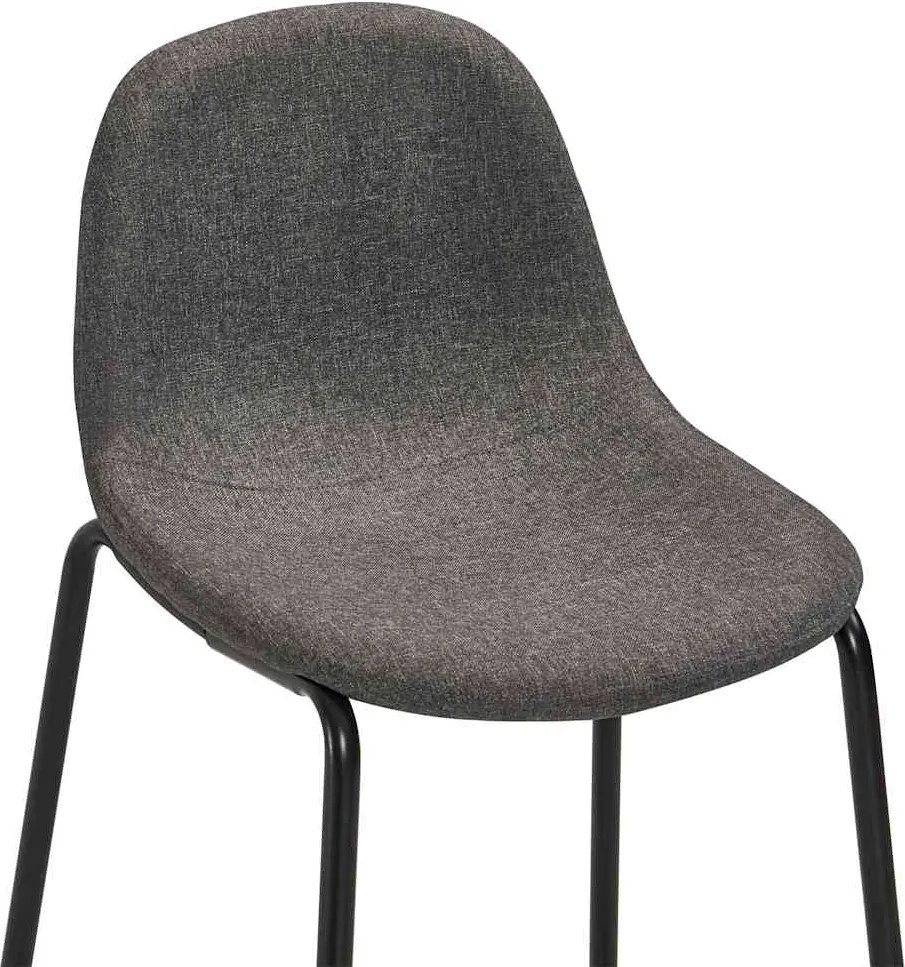 3dílný barový set textil tmavě šedý 3051133