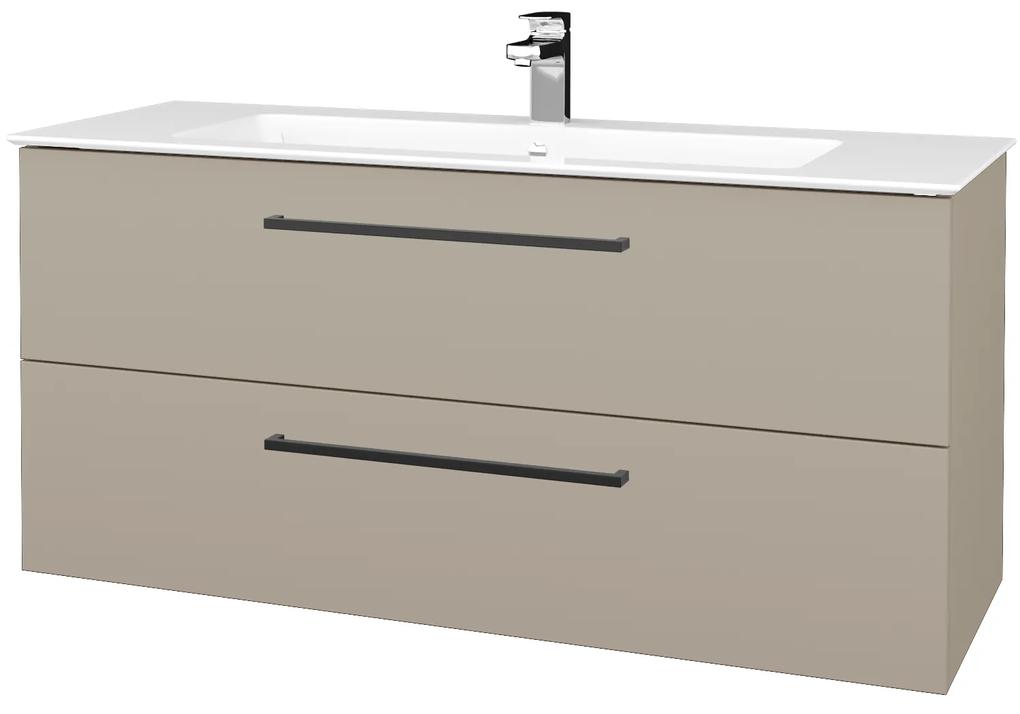 Dřevojas Koupelnová skříň GIO SZZ2 120 Varianta: N01 Bílá lesk / Úchytka T06 / M01 Bílá mat