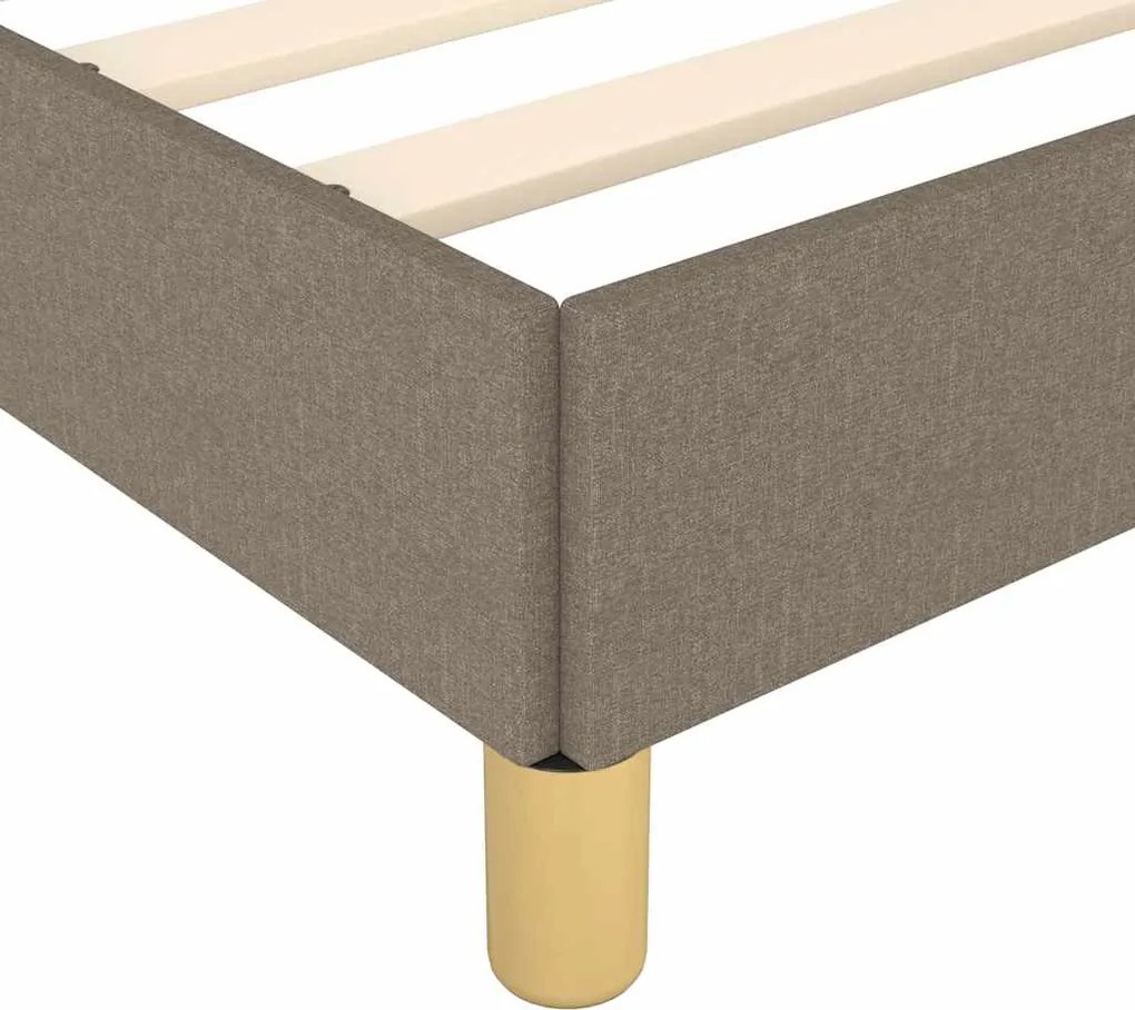 Rám postele bez matrací taupe 120x190 cm textil 3269642