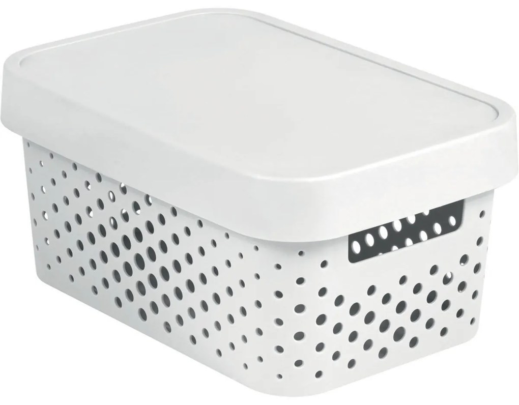 Curver Infinity 229162 Box 4,5 L, bílý děrovaný