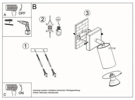 Nástěnné bodové svítidlo SOLLUX Ring GU10 1x40W bez zdroje SL.0087 bílá