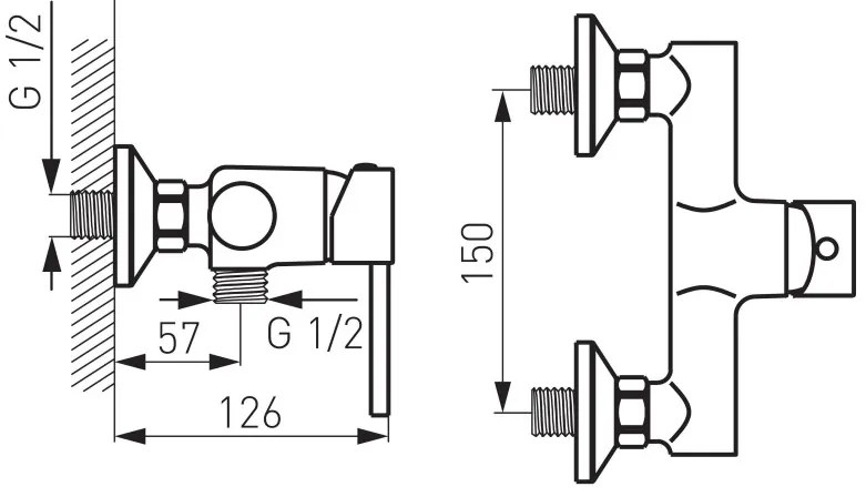 F-Design Flusso, sprchová baterie bez sprchové sady, chrom lesklý, FD1-FLS-7-11