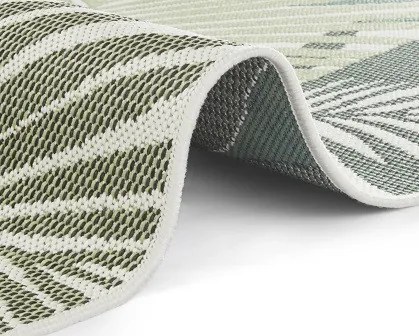 Hanse Home, Kusový koberec Beach 103843 Green/Cream – na ven i na doma, 80x150, zelená, chodba / předsíň