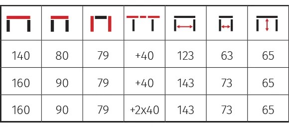 Stima Rozkládací jídelní stůl MULTI 654 Rozměr stolu: 160 x 90 cm (+2x40 cm)