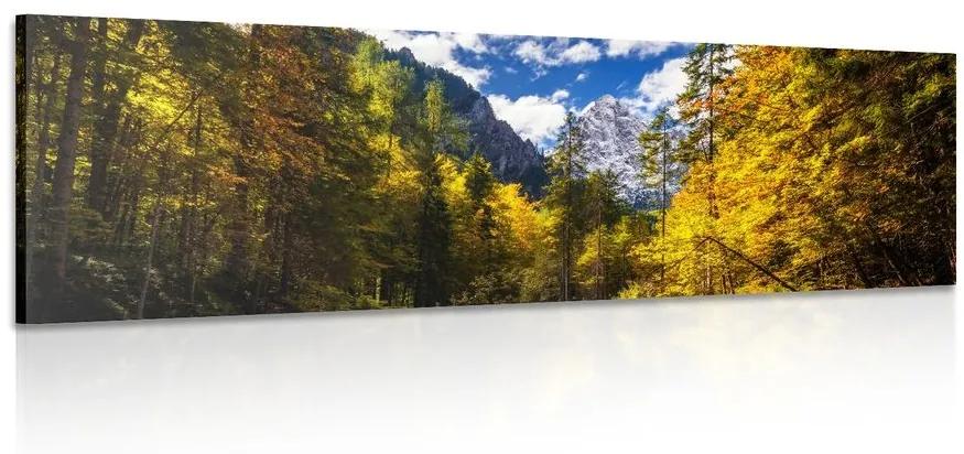 Obraz horská krajina - 150x50 cm