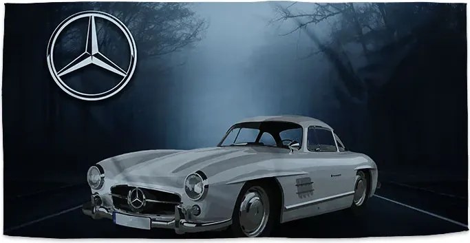 Sablio Ručník Mercedes-Benz 300 SL V lese - 50x100 cm