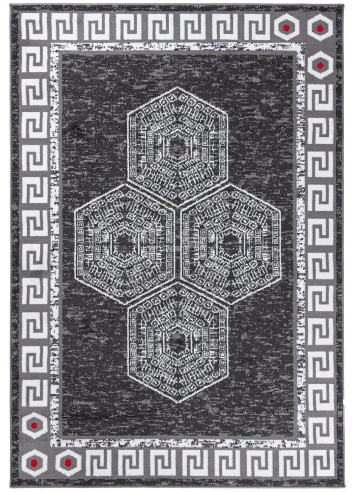 Kusový koberec PP Argos tmavě šedý 120x170cm