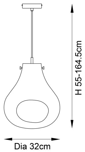 Endon 99788 - Lustr na lanku EUROPA 1xE27/10W/230V kouřová černá