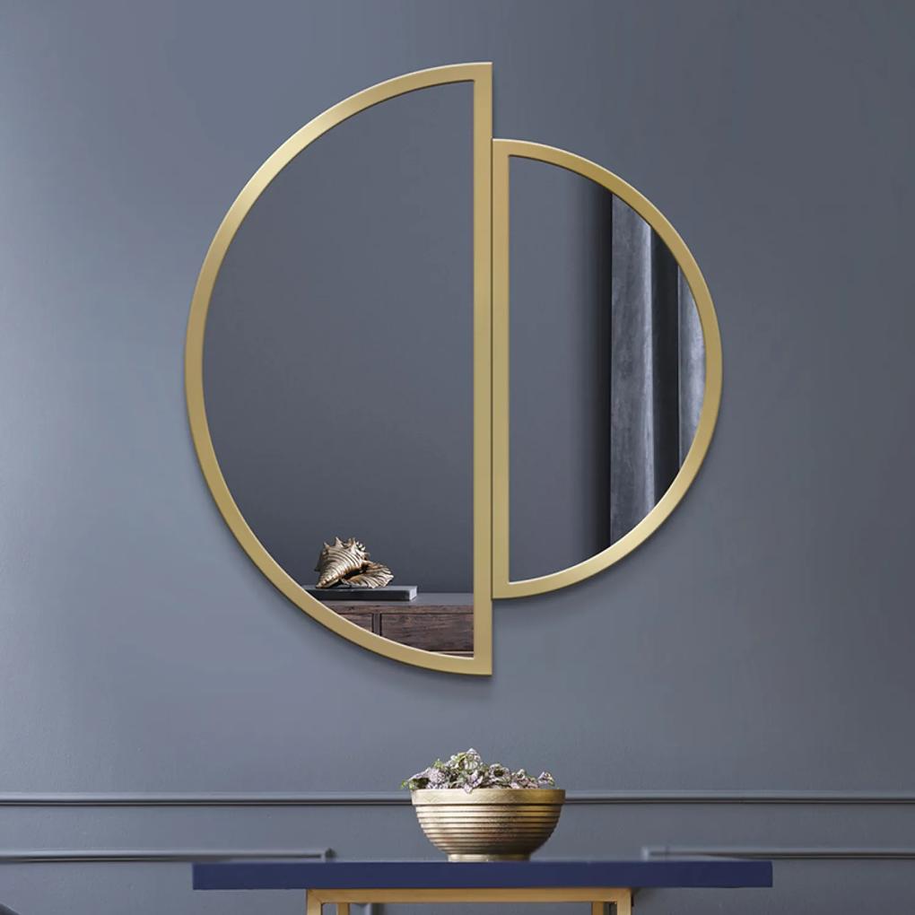 Zrcadlo Naseo Gold Rozměr: 105 x 115 cm