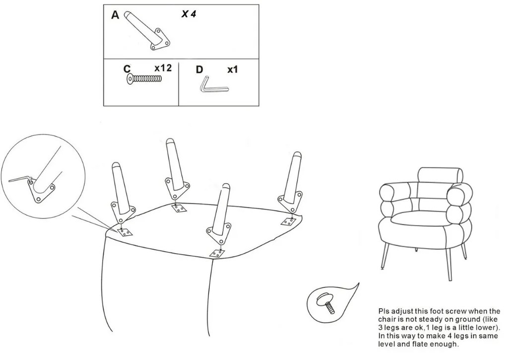 Designové křeslo Harmony bílé
