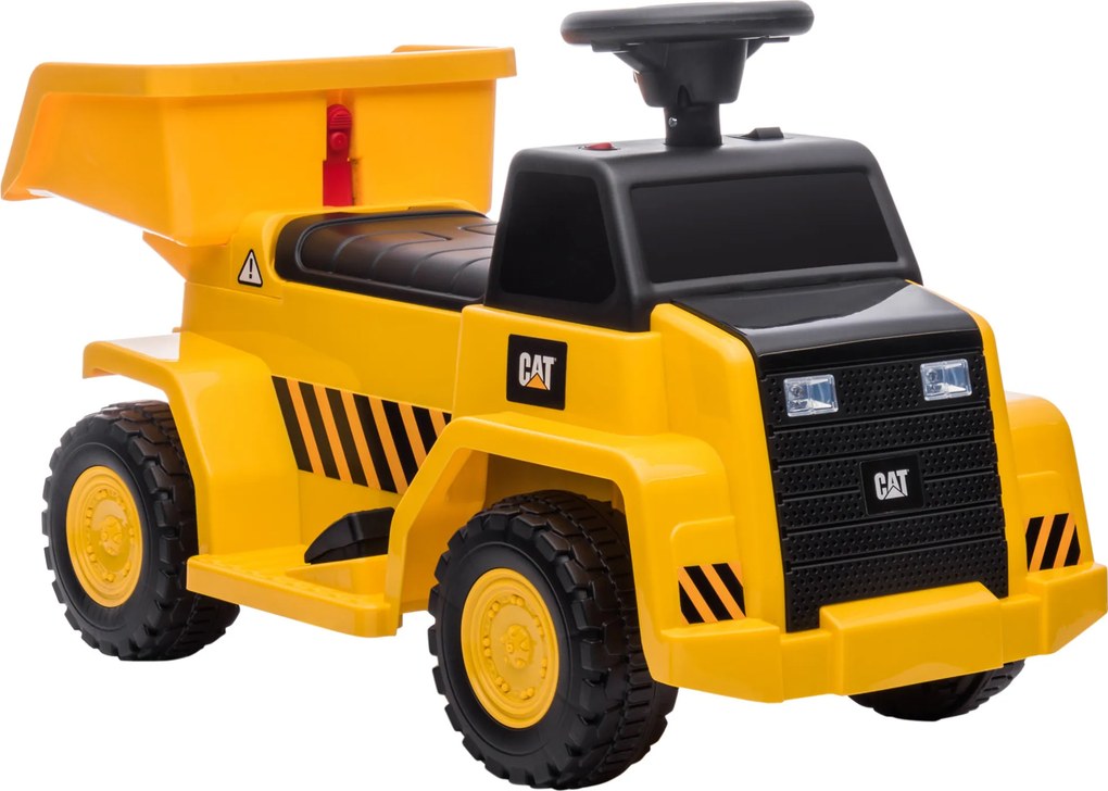 HOMCOM Elektrický dětský traktor, hrací vozidlo s vyklápěcí ložnou plochou, klakson, jezdící traktor se světlometem, max. 3 km/h, pro děti od 1,5 do …