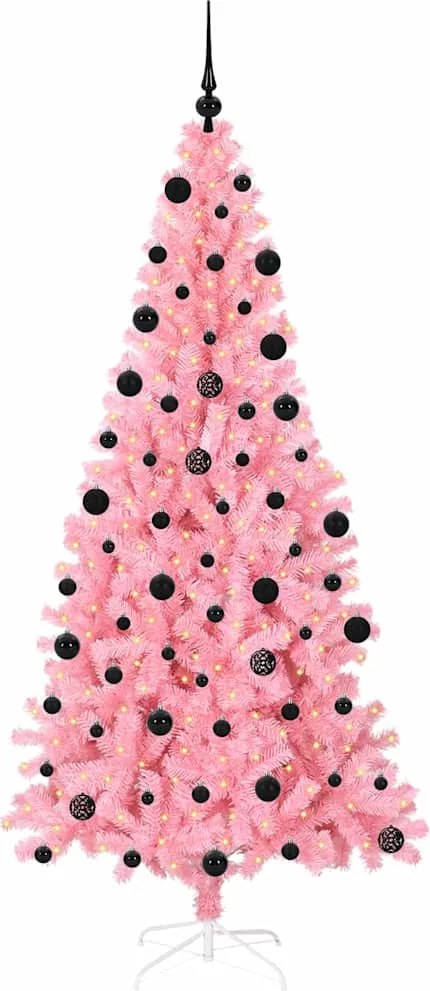 Vánoční stromeček Růžová 210 cm PVC 3396439