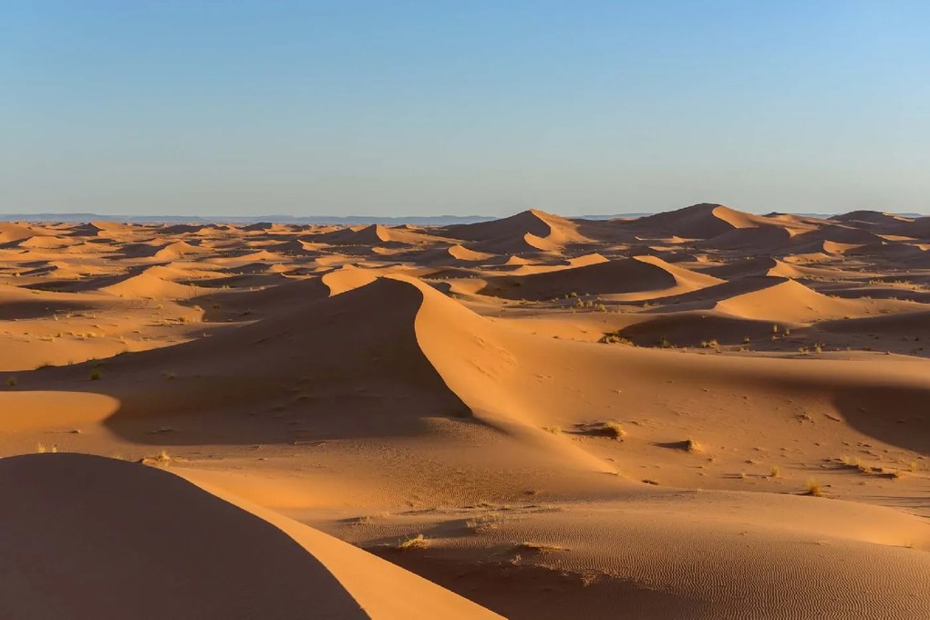 DIMEX | Vliesová fototapeta Poušť Sahara MS-5-1935 | 375 x 250 cm| modrá, žlutá