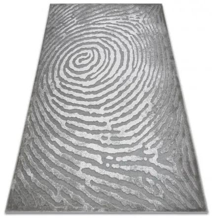 koberec AKRYL YAZZ W8535 PAŘEZ šedá velikost 133x190 cm | krásné koberce cz