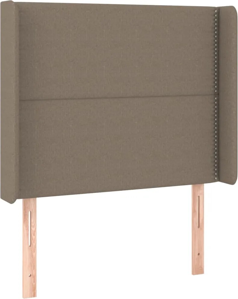 Box spring postel s matrací a LED taupe 90x200 cm textil 3138209