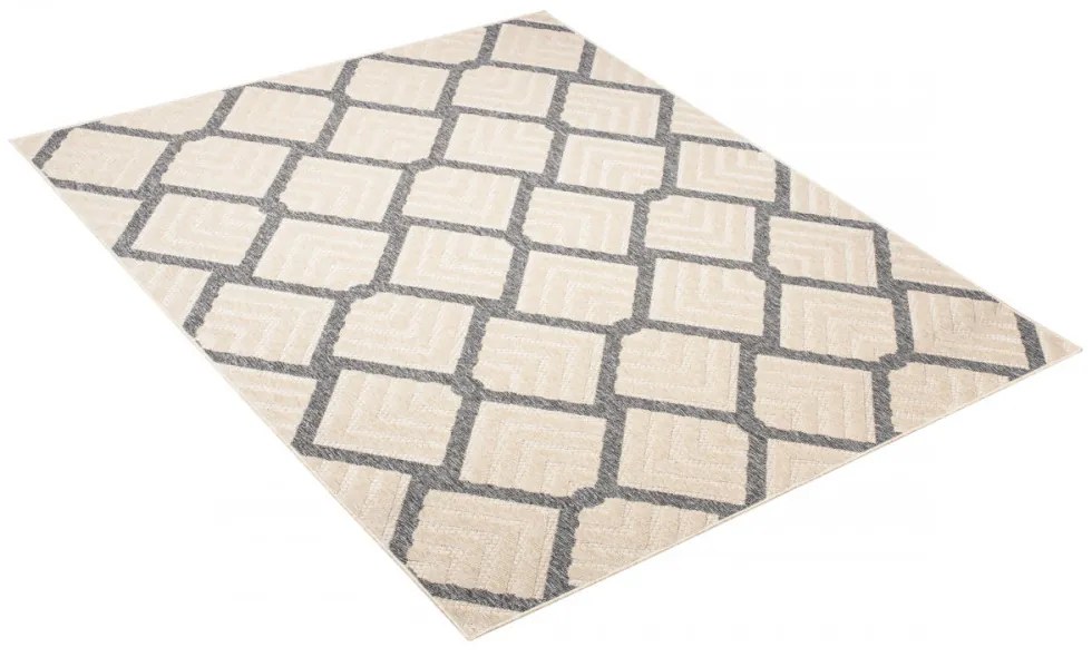 Kusový koberec Malibu krémově šedý 60x100cm