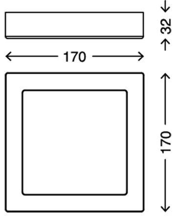 Briloner 7123-016 - LED Stropní svítidlo FIRE LED/12W/230V 3000K 17x17 cm bílá
