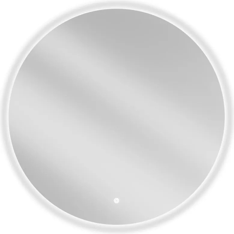 Mexen Erg, kulaté LED podsvícené koupelnové zrcadlo 80 cm, 6000K, topná podložka proti zamlžování, 9823-080-080-611-00