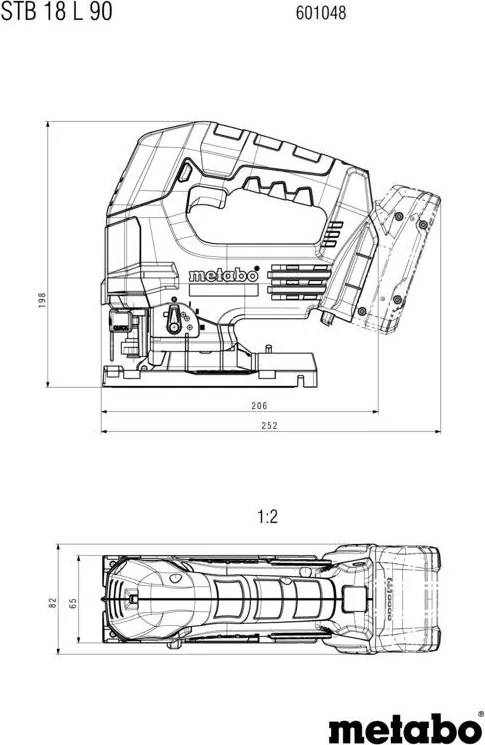 Aku přímočará pila Metabo STB 18 L 90 (601048850)