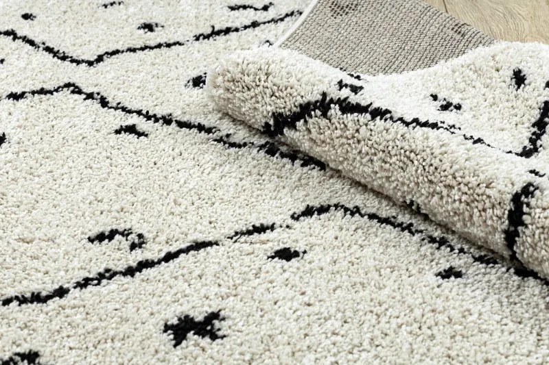Dywany Łuszczów, Kusový koberec Berber Tetuan B751 cream, 80x150, bílá, ložnice