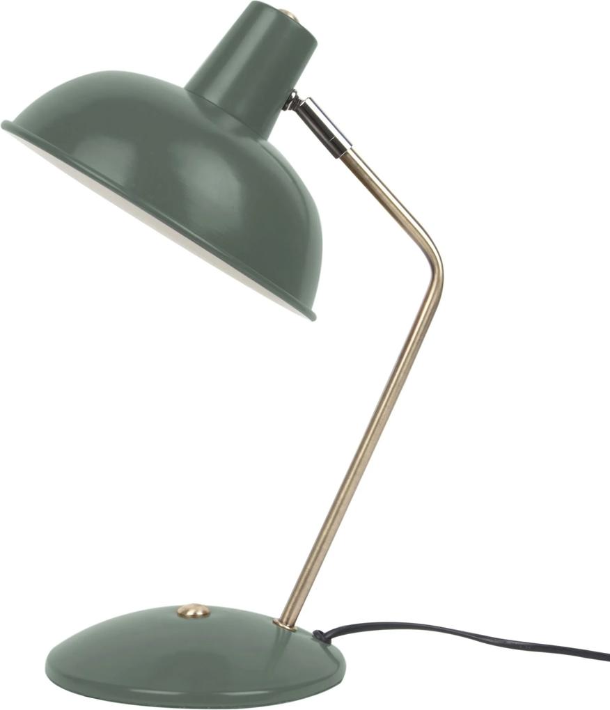 LEITMOTIV Stolní zelená lampa Hood Metal 37,5 cm, stínidlo ∅ 19,5 cm