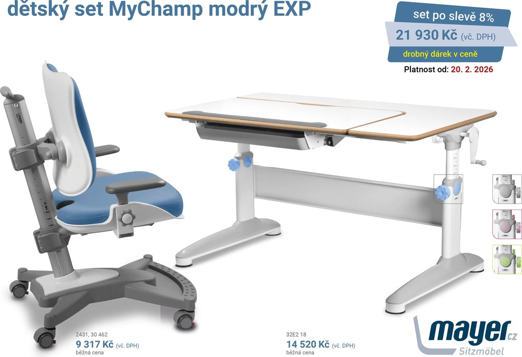 Mayer CZ Dětský set MyChamp modrý EXP