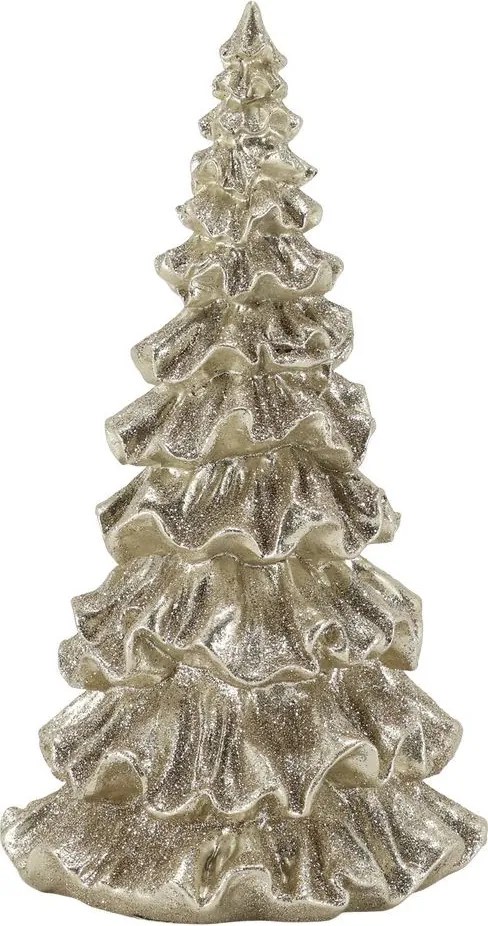Elegantní vánoční champagne stromek se třpytkami Glitt Forest L - 13*25 cm