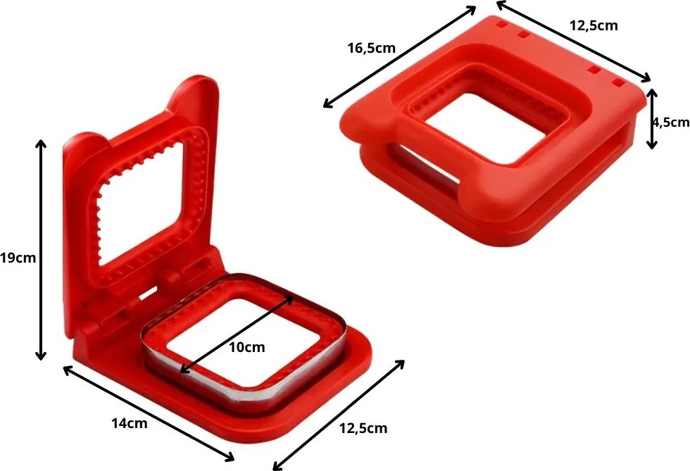 Verk Group VYŘEZÁVAČ NA SENDVIČE A TOASTY, VYŘEZÁVAČ, FORMA, ZVAŘOVAČ CHLEBA PRO DĚTI