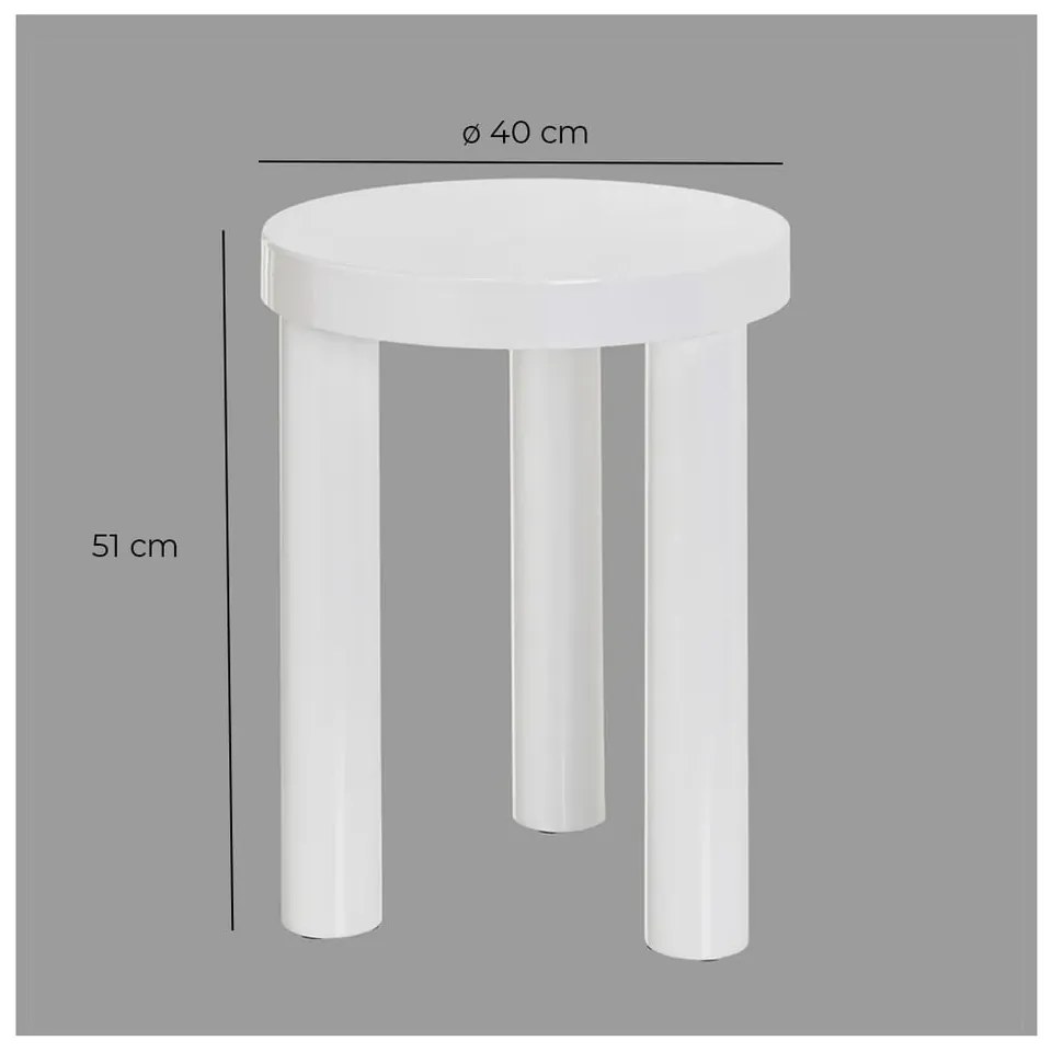Kulatý odkládací stolek ø 40 cm Dórica – Casa Selección