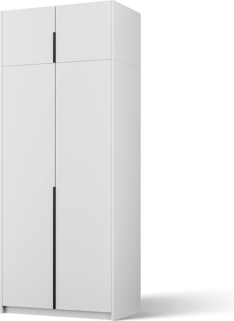 ADRK Furniture Bregma II s nástavcem Skříň s otočnými dveřmi ADRK-W-BREG-100-WB