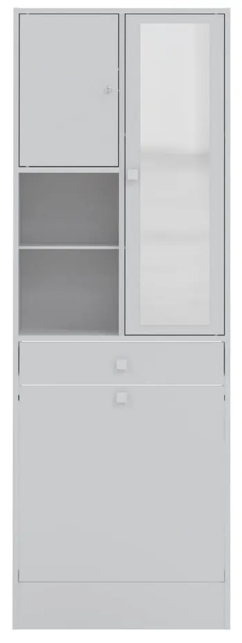 Bílá koupelnová skříňka Symbiosis Combi, šířka 62,6 cm