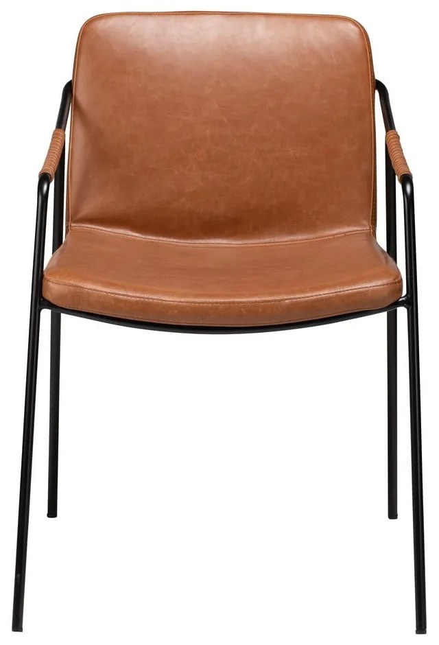 Hnědá jídelní židle z imitace kůže DAN-FORM Denmark Boto