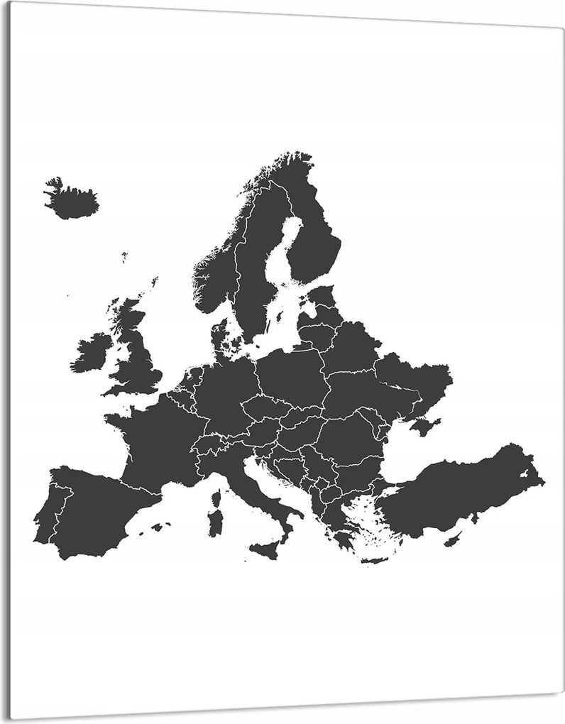 Skleněná Krájecí Deska 40x52 Mapa Do Kuchyně