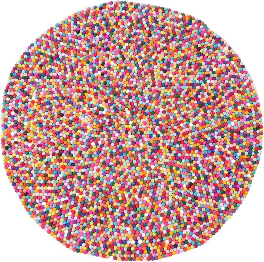 Výprodej DesignerCarpets designové koberce Confetti - multicolour (Ø 90 cm)