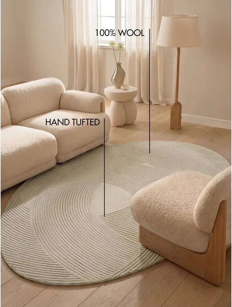 Krémový vlněný koberec 160x230 cm Kensington Victoria – Ted Baker