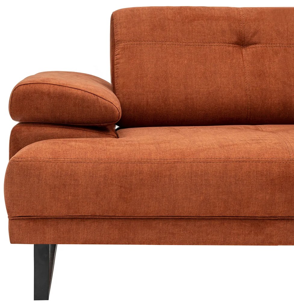 Hanah Home Třímístná pohovka MUSTANG oranžová pravá 560ARE1214
