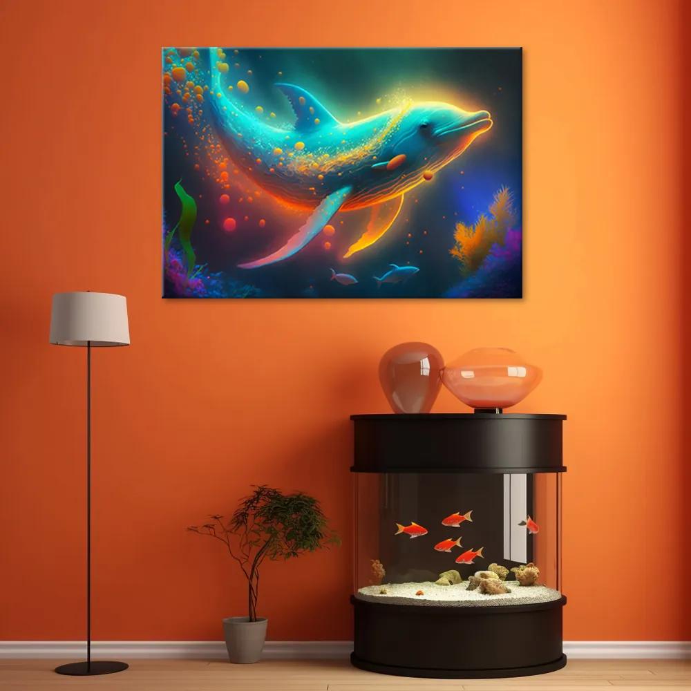 Gario Obraz na plátně Mořský delfín Rozměry: 60 x 40 cm