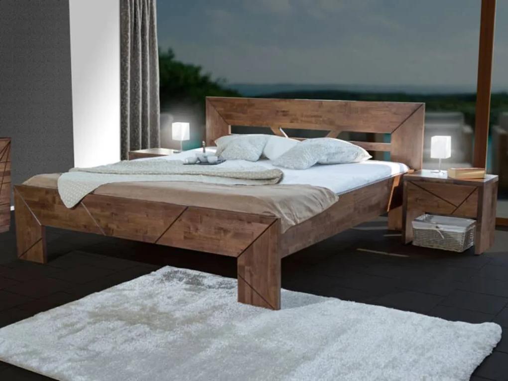 Eclissi postel Sposa Povrchová úprava: olej patina, Rozměry ( šířka x délka): 160 x 200 cm